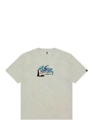AAPE BY *A BATHING APE Aaper Graphic-print T-shirt - Grey