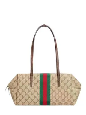 GUCCI GUCCI GG Supreme Web Medium Tote Bag