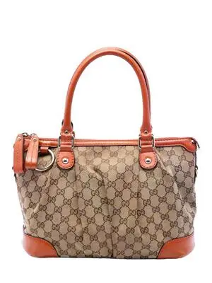 Gucci 2016-2026 Gg Canvas Sukey Satchel - Orange