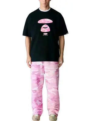 AAPE BY *A BATHING APE Moonface Graphic-print T-shirt - Black