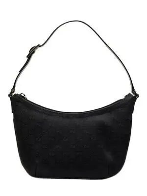 Gucci Gucci 2000-2015 GG Canvas Shoulder Bag Black