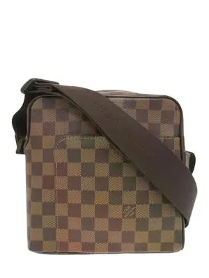 LOUIS VUITTON 2006 Damier Ebene Olav Pm Cross Body Bag - Brown