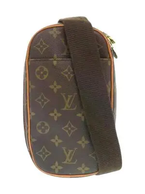 LOUIS VUITTON Monogram Pochette Gange Crossbody Bag - Brown