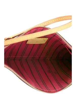 LOUIS VUITTON Monogram Canvas Neverfull Pochette Large Pouch - Brown