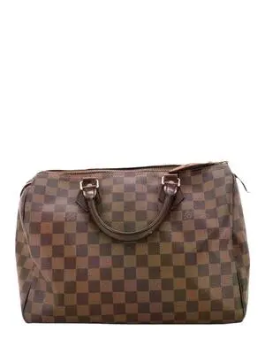 LOUIS VUITTON LOUIS VUITTON Damier Speedy Satchel Brown