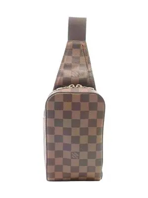 LOUIS VUITTON Damier Ebene Geronimos Sling Bag - Brown