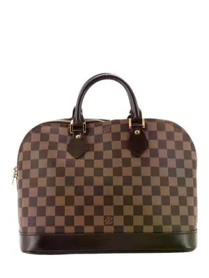 LOUIS VUITTON Vintage Alma Damier Pm Satchel - Brown
