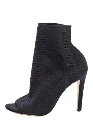 GIANVITO ROSSI Fiona Knit Ankle Boots - Black