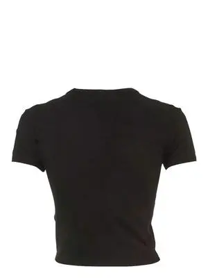Versace Embellished Logo T-shirt - Black