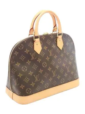 LOUIS VUITTON Monogram Alma Handbag - Brown