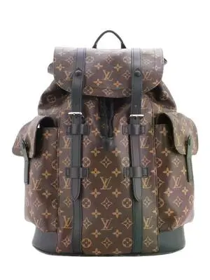 LOUIS VUITTON Christopher Macassar Monogram Canvas Mm Backpack - Brown