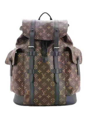 LOUIS VUITTON Christopher Macassar Monogram Canvas Mm Backpack - Brown