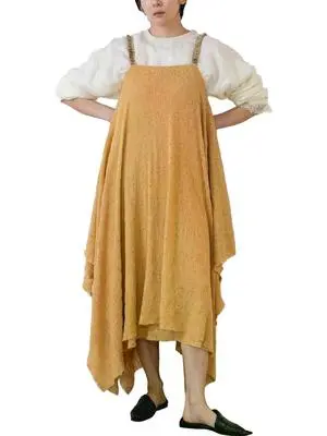 MULLER OF YOSHIOKUBO Frost Layer Midi Dress - Neutrals