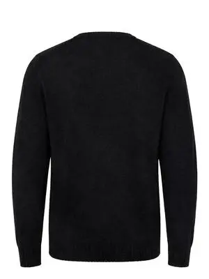 FILIPPO DE LAURENTIIS Crew-neck Knitted Sweater - Black