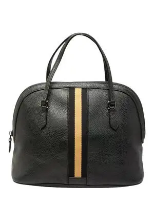 Gucci Calfskin Web Dome Satchel - Black