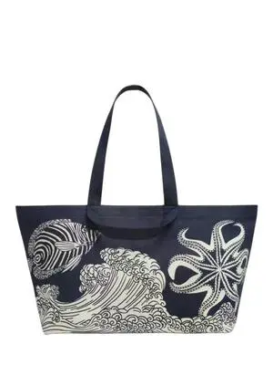 INOUI EDITIONS Inoui Editions Poseidon Graphic-Print Tote Bag Blue