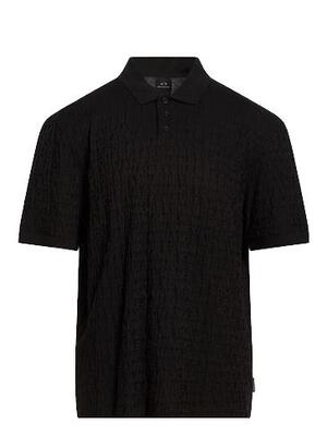 Armani Exchange Polo Shirt Size Cotton - Black