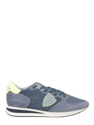 Philippe Model Leather And Textile Sneakers - Blue