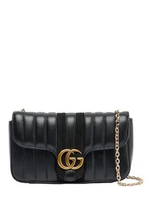 Gucci Gg Marmont Small Shoulder Bag - Black