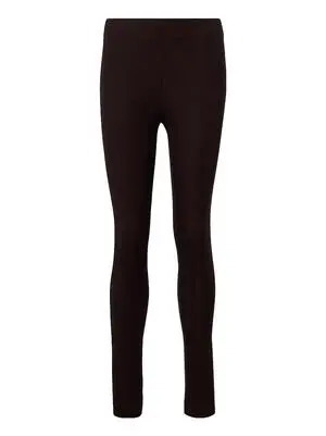 JOSEPH Gabardine Leggings - Burgundy