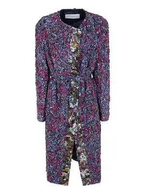 DRIES VAN NOTEN Coat Print Embroidery "rivkam"