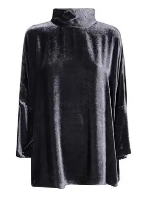 GENTRYPORTOFINO Viscose Silk Shirt - Gray