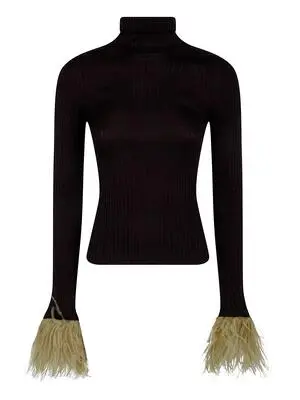 La DoubleJ Cashmere High Kick Pullover - Brown