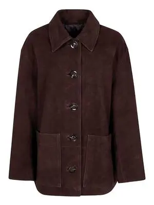 Soeur Goat Skin Vincenzo Jacket - Brown