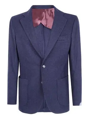 BARBA NAPOLI Jacket Single Breasted "bactive - Blue