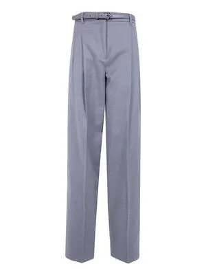 Max Mara Wool Tailored Trousers - Gray