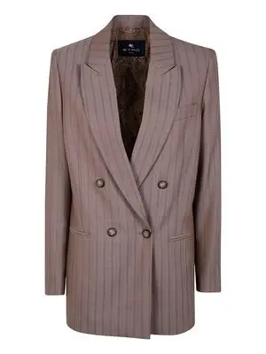 ETRO ETRO Double-Breasted Wool Blazer