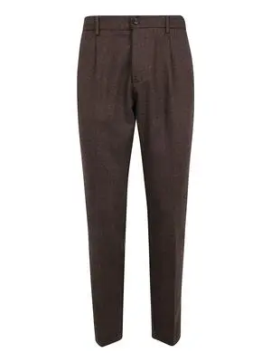 CRUNA Pants Elastic Waist Drawstring "mitte - Brown