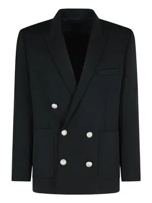 Balmain Virgin Wool Blazer - Black