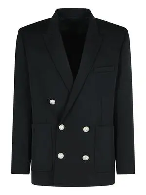 Balmain Virgin Wool Blazer - Black