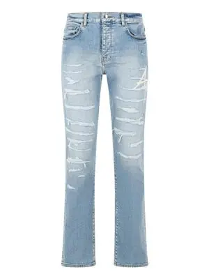 Amiri Slim Light Cotton Jeans - Blue