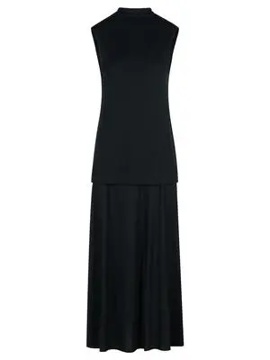 JIL SANDER Viscose Blend Dress - Black