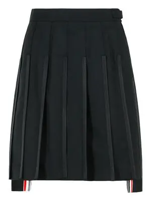 Thom Browne Pleated Wool Skirt - Black