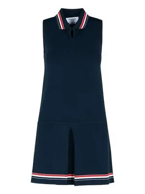 Thom Browne Viscose Blend Tennis Dress - Blue