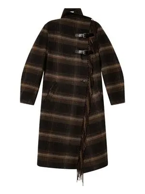 ETOILE Etoile Gihan Wool Plaid Coat