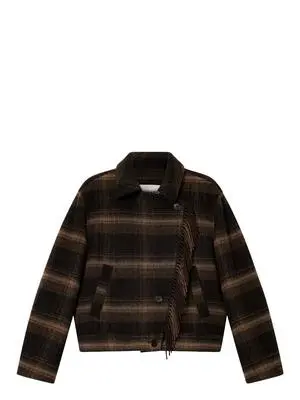 ETOILE Galeane Wool Coat - Black/khaki