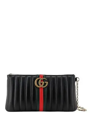 Gucci Gg Marmont Pouch - Black