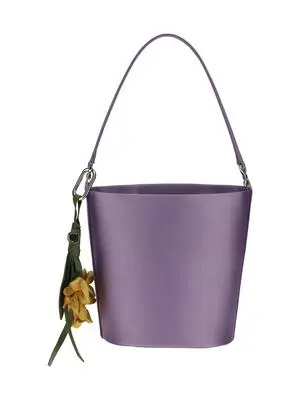 SELF-PORTRAIT Satin Bucket Bag Multicolor