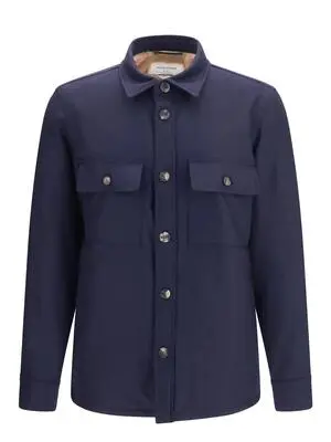 JACOB COHЁN Lightweight Jacket With Fur Lining - Blue
