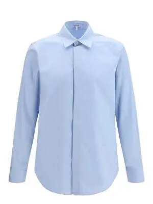 Loewe Lightweight Cotton Poplin Shirt - Blue