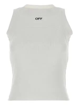 Off-White OFF-WHITE Stretch Cotton Tank Top White