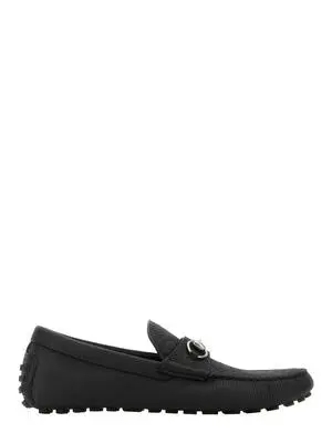 Gucci Leather Driver Loafers - Black