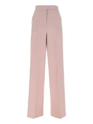 Max Mara Wool Blend Girone Wide-leg Pant - Pink