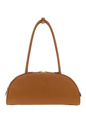 Miu Miu Caramel Leather Beau Shoulder Bag - Brown