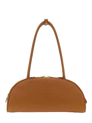 Miu Miu Leather Beau Shoulder Bag - Brown