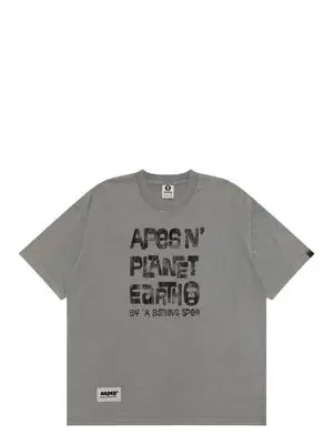 AAPE R Graphic Tee /light - Grey